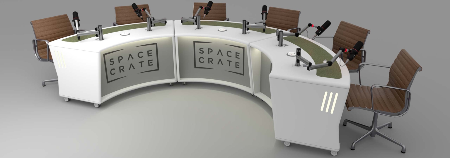 ProHost - AKA Design Flexible Podcast Desk for on Camera Recording