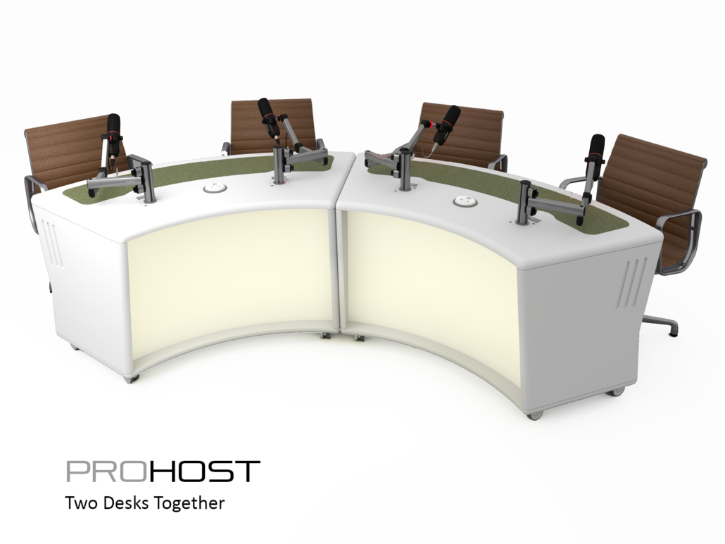 ProHost - AKA Design Flexible Podcast Desk for on Camera Recording